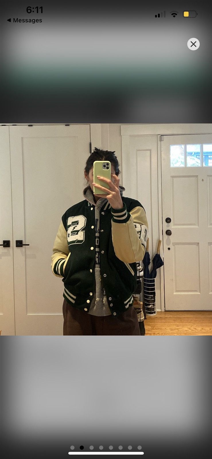Stadium Goods stadium goods green varsity letterman jacket | Grailed