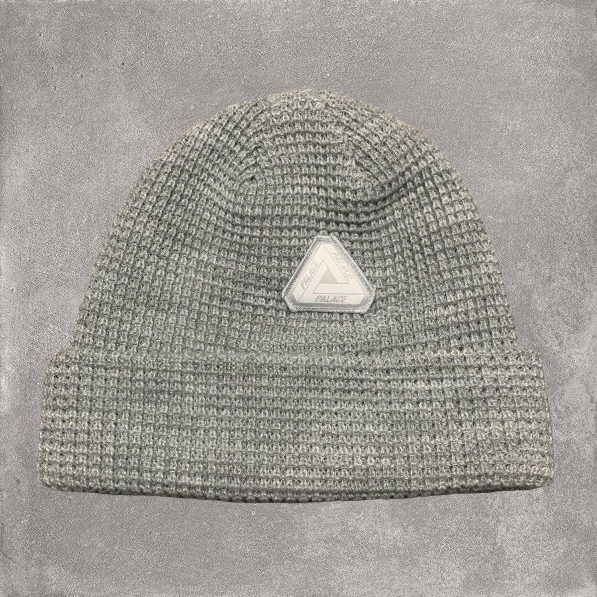 Palace Palace Beanie Tri-Ferg Logo Grey Beanie Hat | Grailed