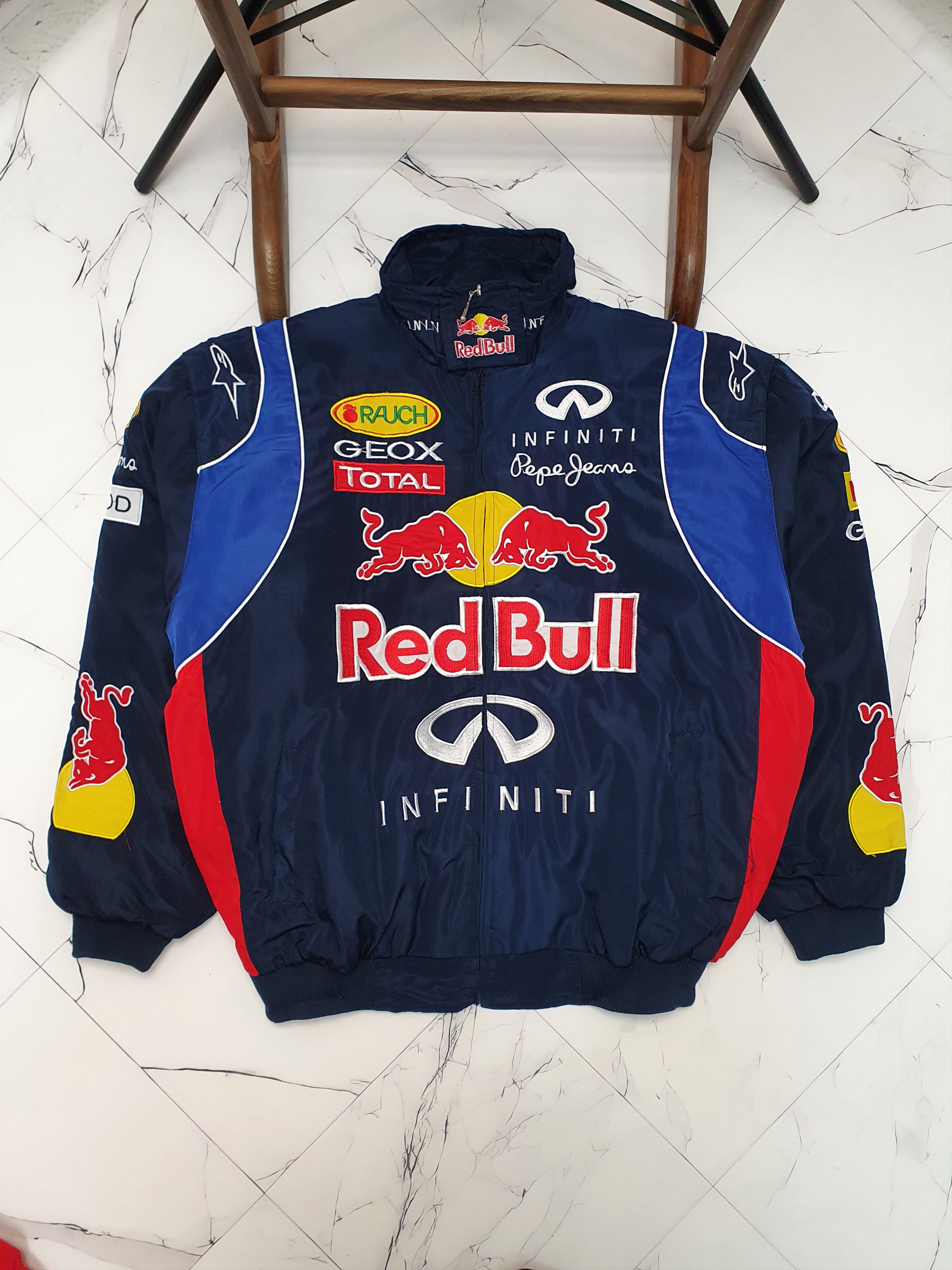 Racing × Red Bull × Vintage Vintage Red Bull Infinity F-1 Racing Jacket ...