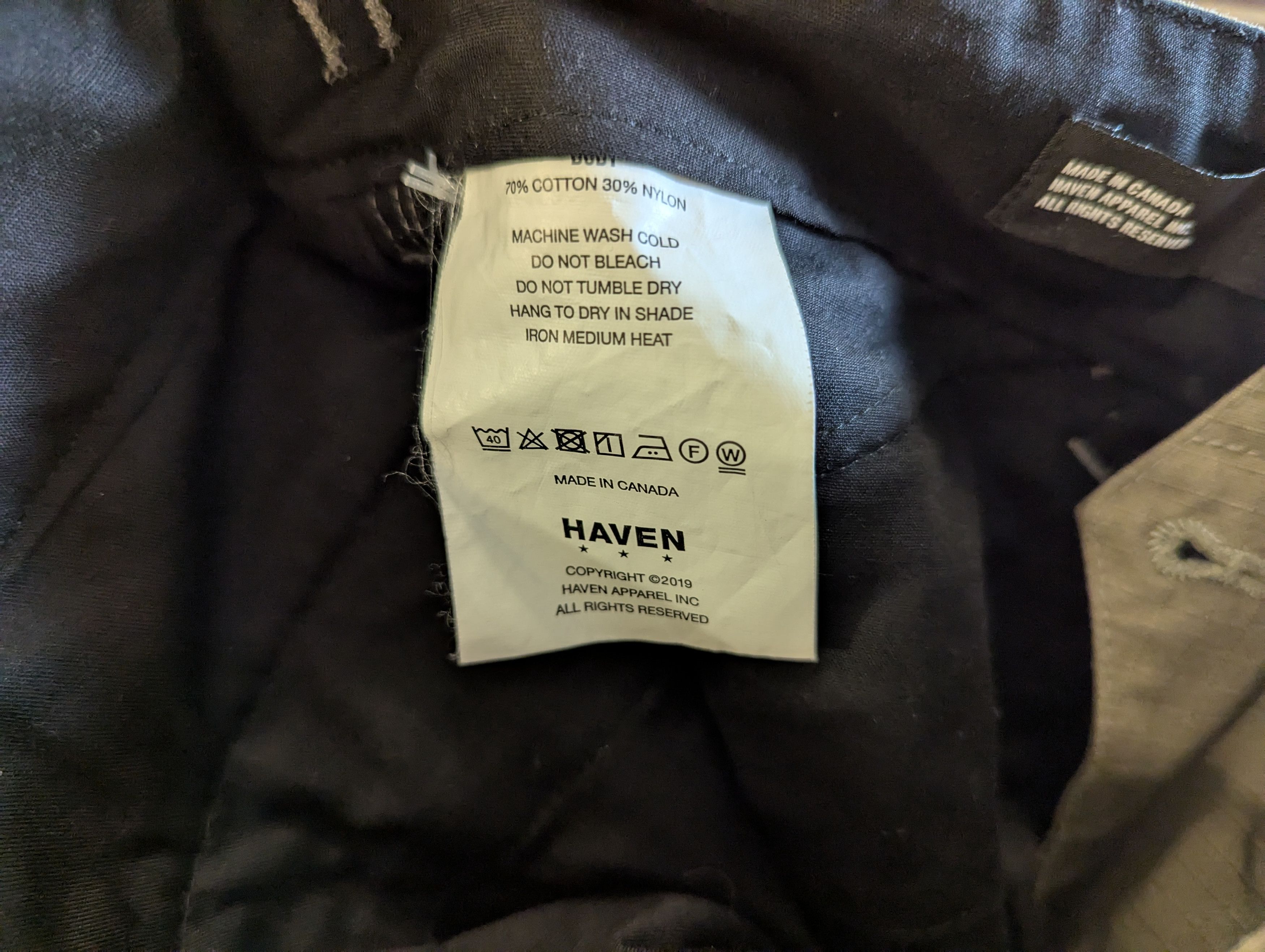 Haven Cargo pants, made in Canada | Grailed
