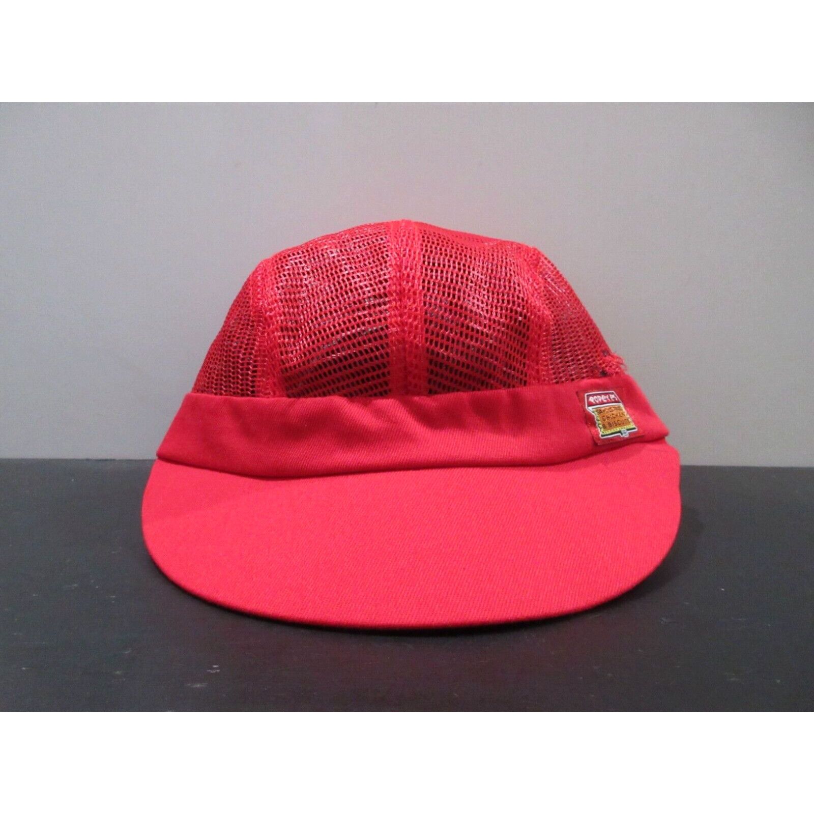 Vintage VINTAGE Popeyes Hat Cap Snap Back Red Mesh Trucker Work Wear ...