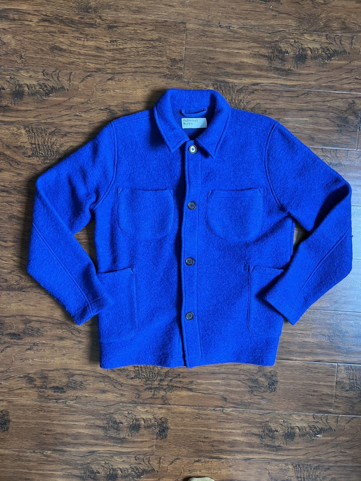Universal Works Universal Works Lumber Jacket - Blue Wool Fleece | Grailed