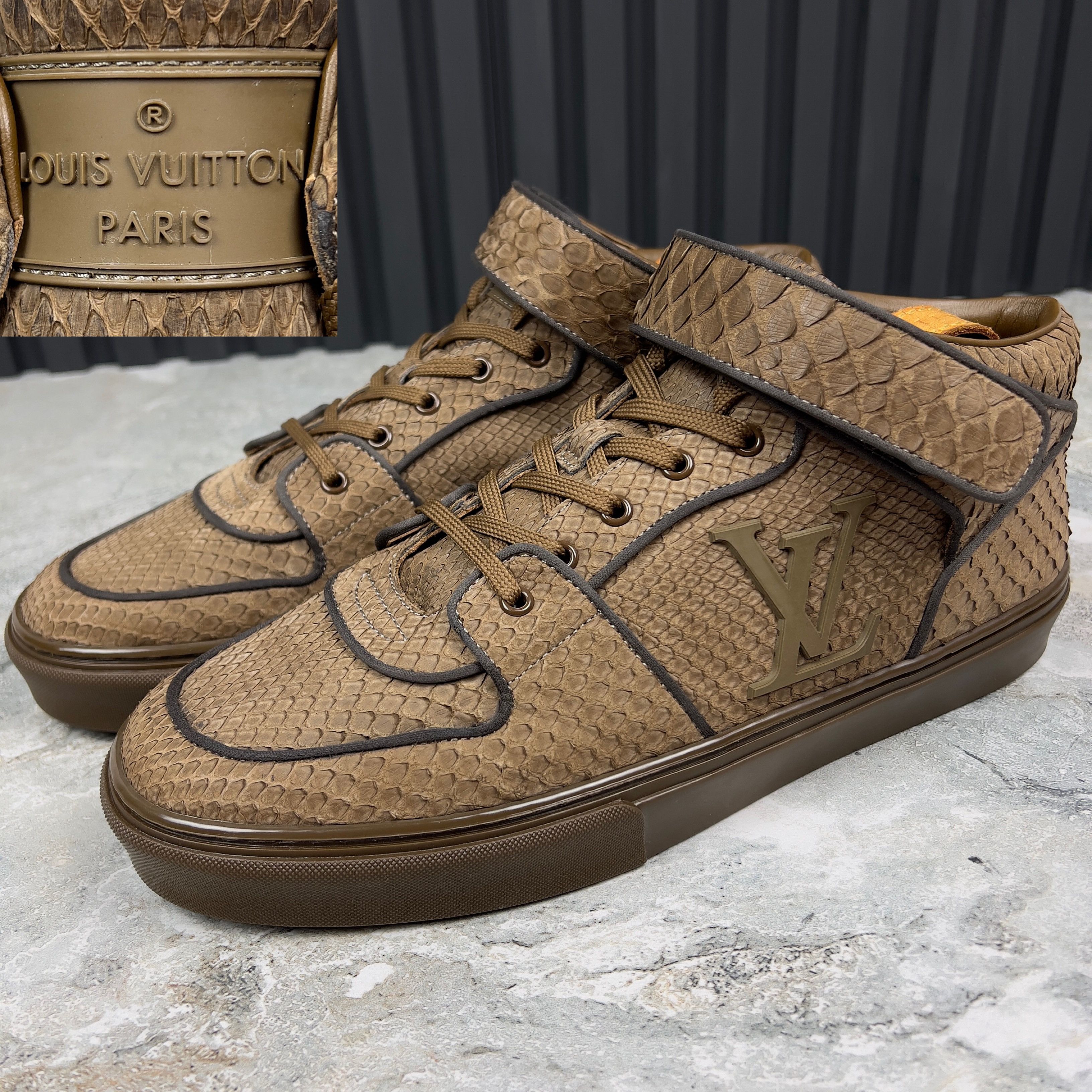 Louis Vuitton Louis Vuitton Acapulco Sneakers Python Leather | Grailed