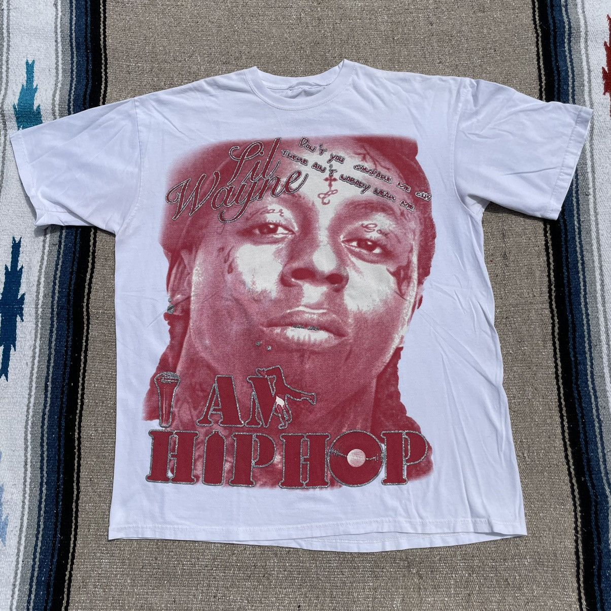 Rap Tees × Vintage Lil Wayne I Am Hip Hop Big Face Tee Shirt | Grailed