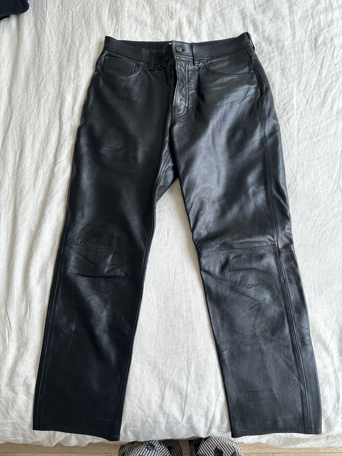 Acne Studios Acne Black Leather Pants | Grailed