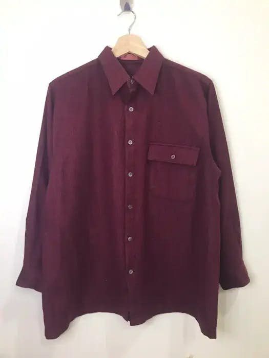 Japanese Brand Lecent Plain Flannel Shirt | Grailed