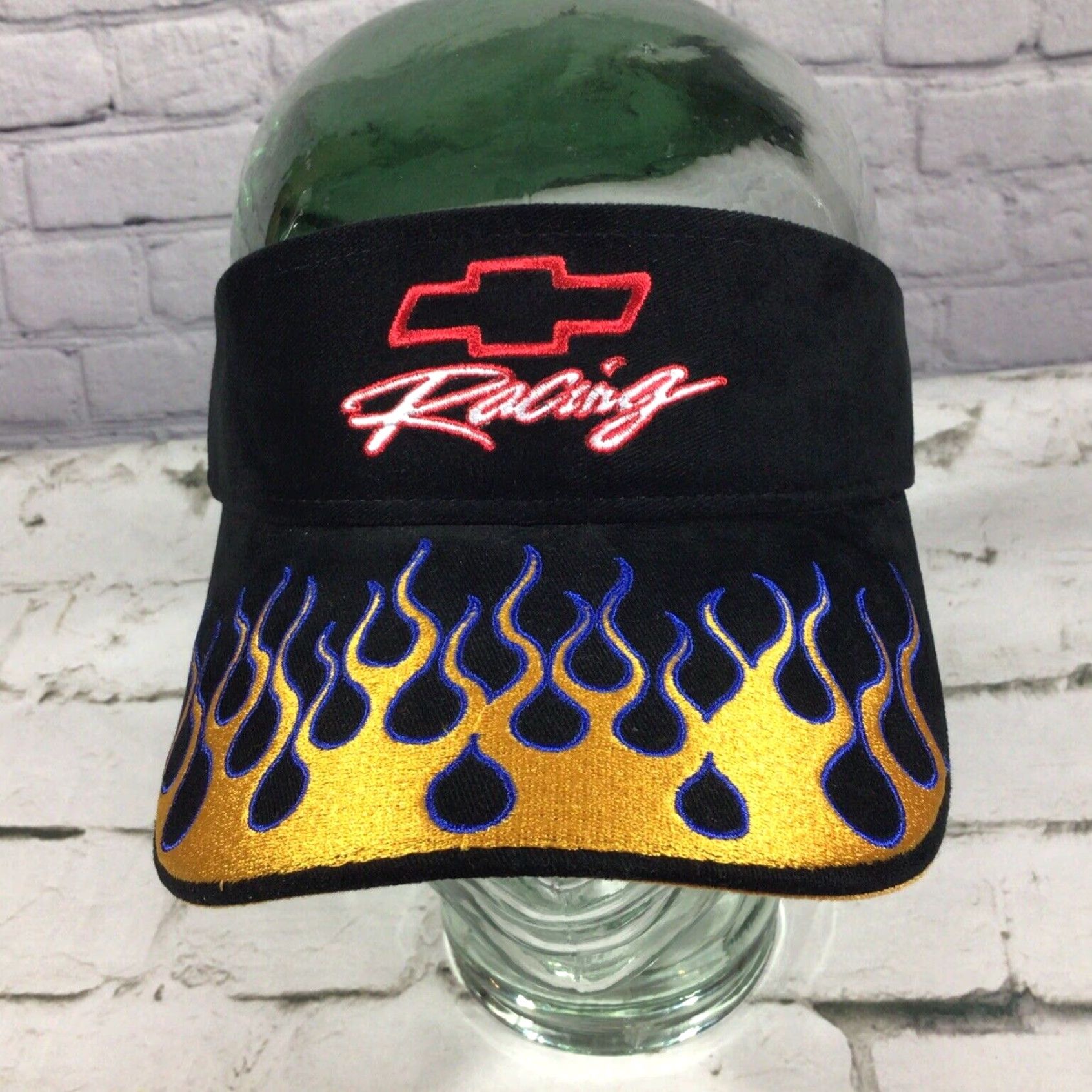 NASCAR Authentic Nascar Flame Design Visor Hats with Adjustable Fit ...