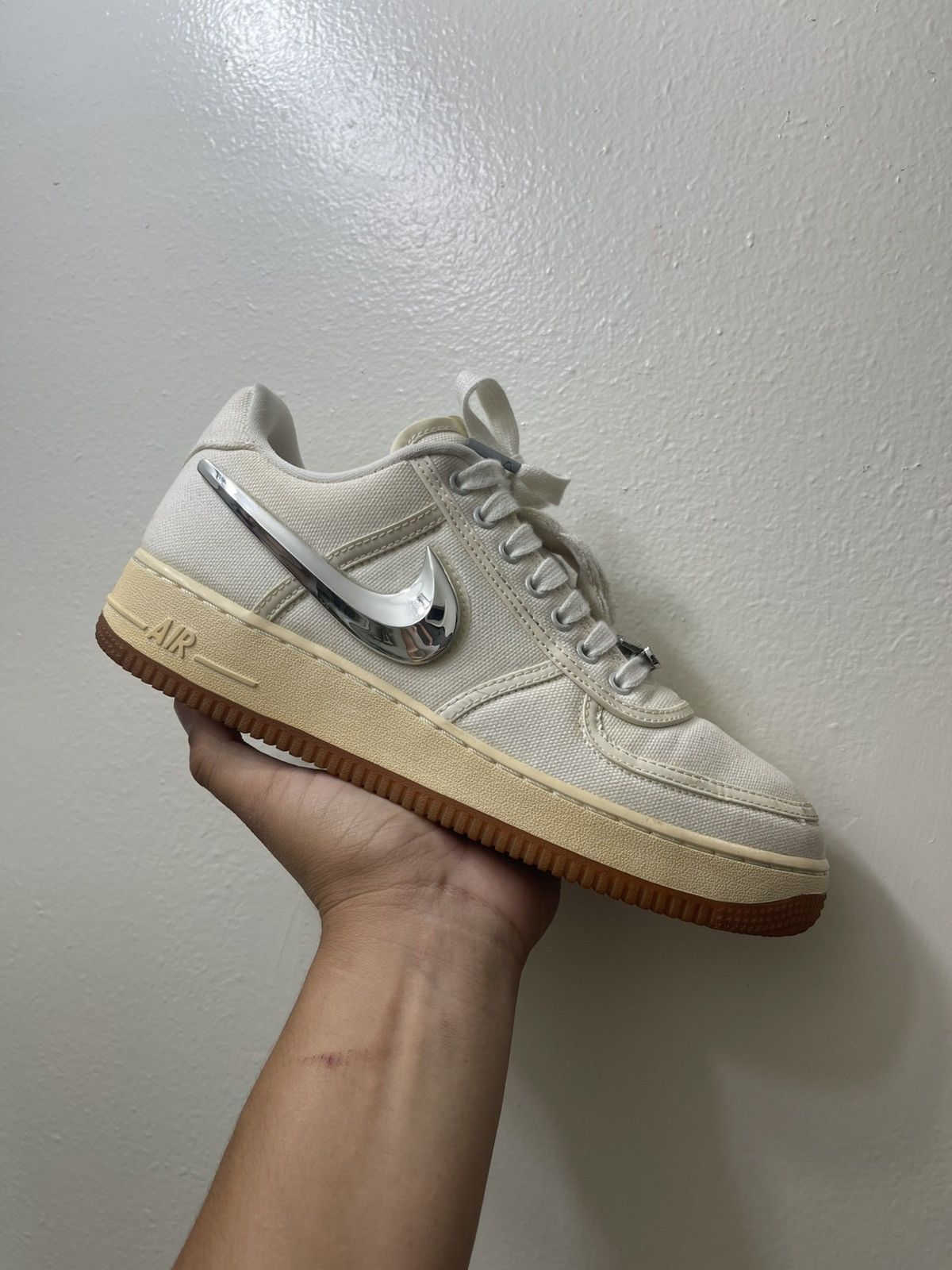 Jordan Brand × Travis Scott Nike Air Force 1 Low “Travis Scott Sail ...