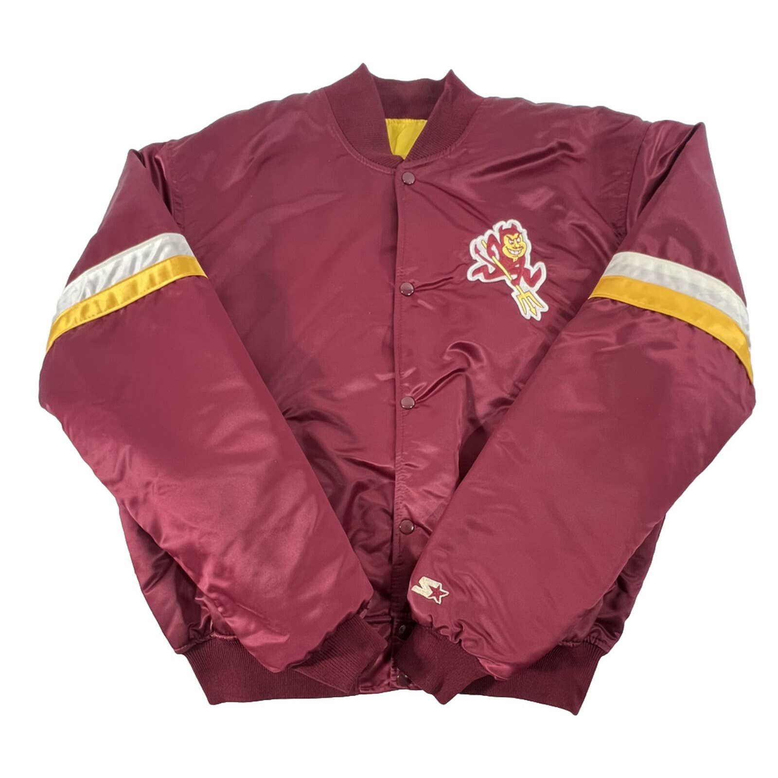 Starter Vintage 80’s ASU Arizona State Satin STARTER Jacket XL USA ...