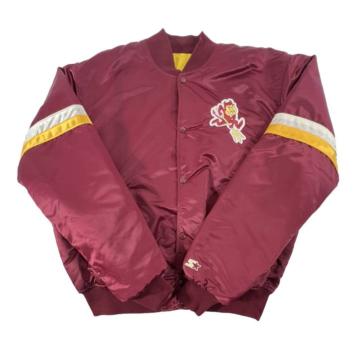 Starter Vintage 80’s ASU Arizona State Satin STARTER Jacket XL USA ...