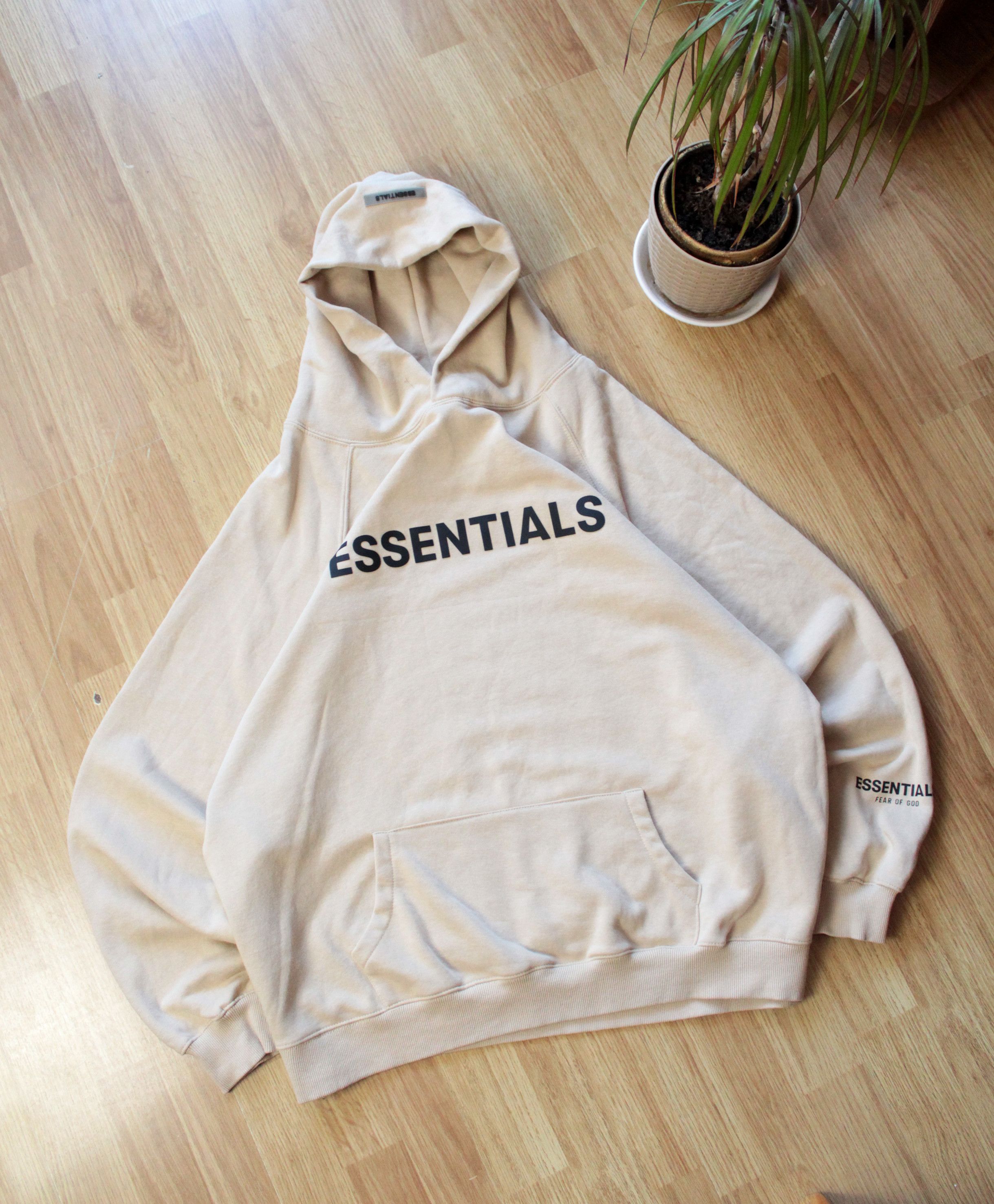 Essentials × Fear of God × Streetwear 🎧 Fear of God Essentials Biege ...