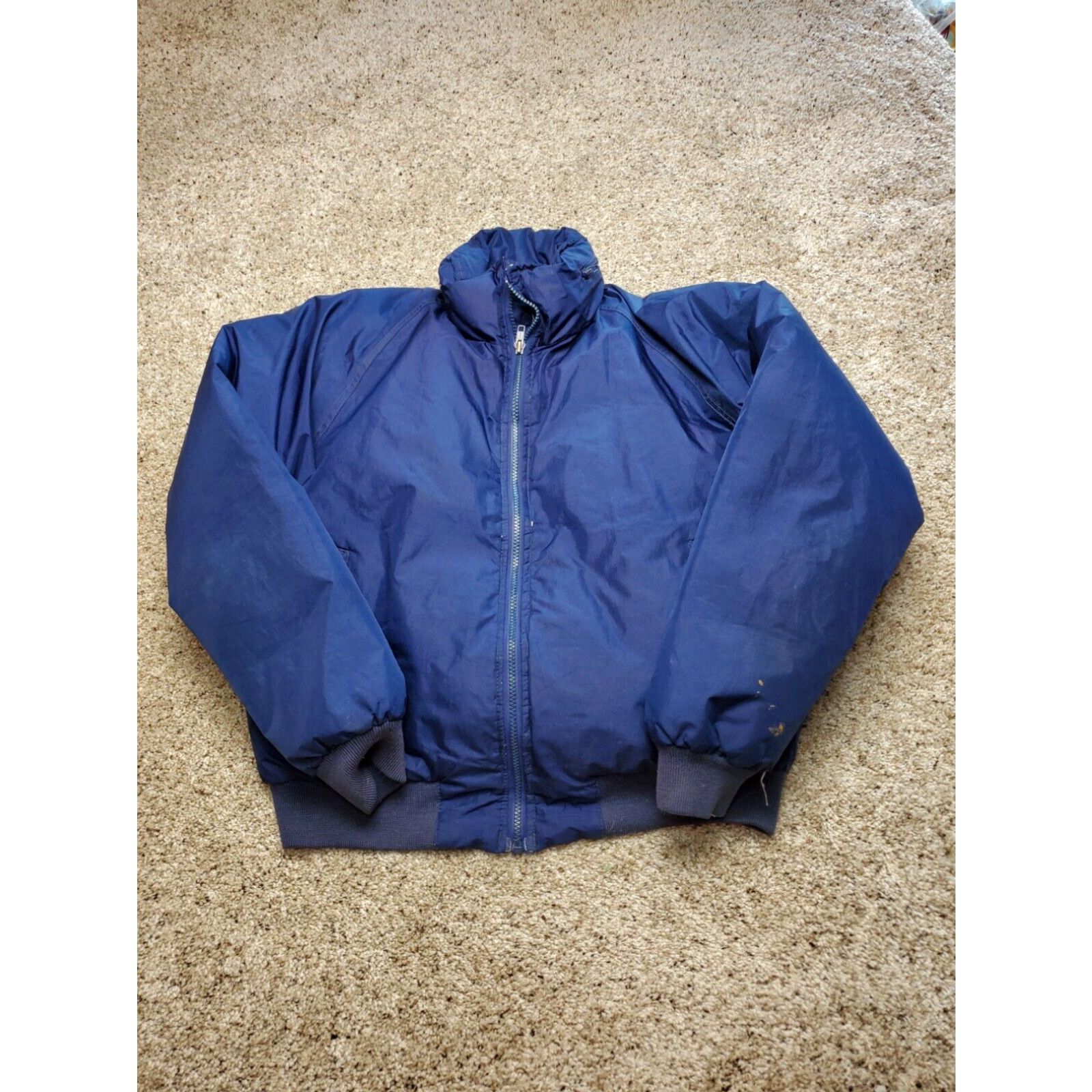 Orvis Vintage Orvis Down Puffer Jacket Medium Mens Blue Gore-Tex Full ...