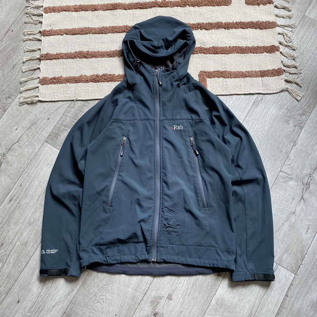 Vintage RAB Y2K GORPCORE MASK HOOD POLARTEC JACKET | Grailed