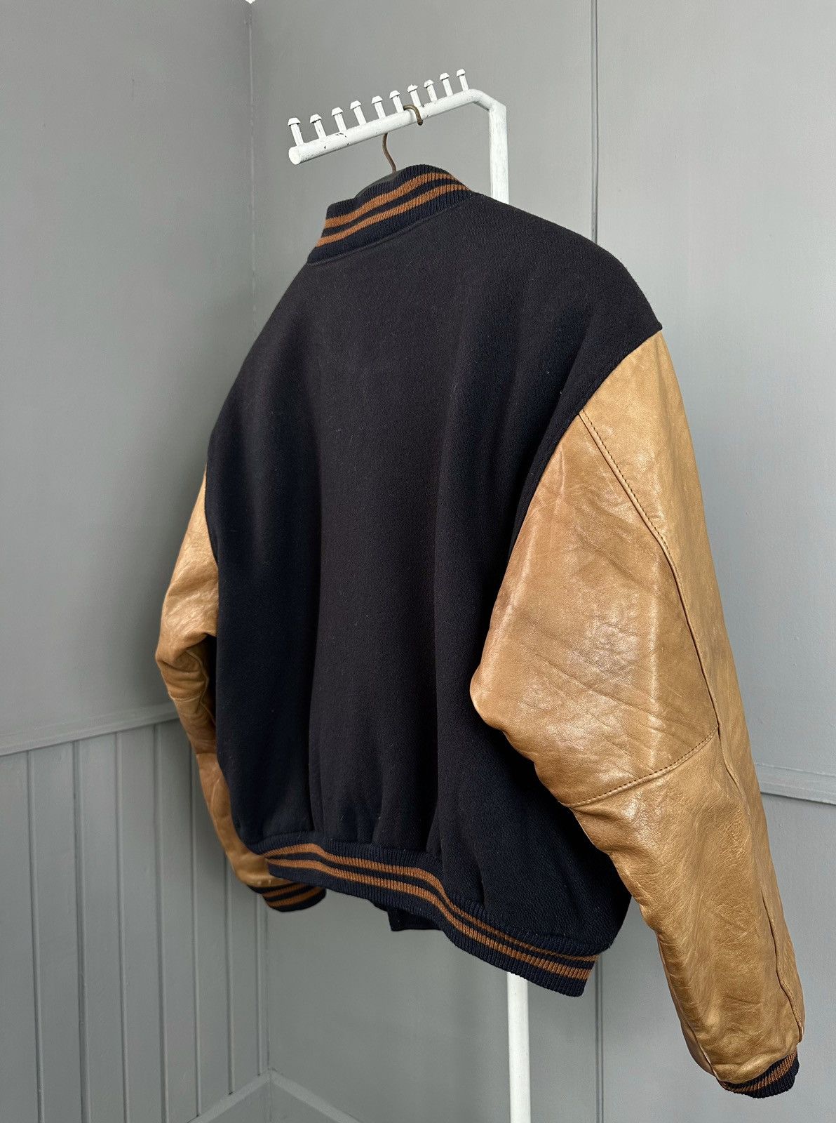 Brooks Brothers × Leather × Varsity Jacket Brooks Brother Varsity ...