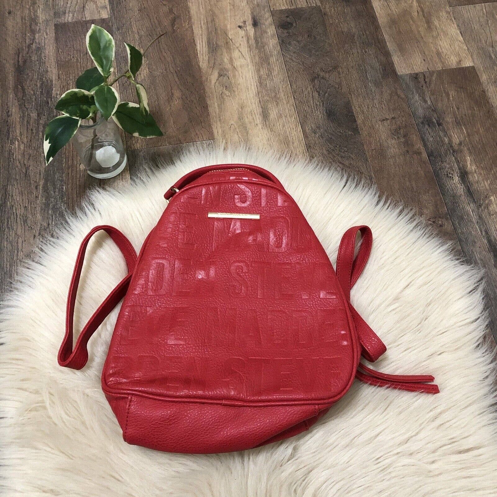 Steve Madden Steve Madden Red Faux Leather Mini Backpack | Grailed