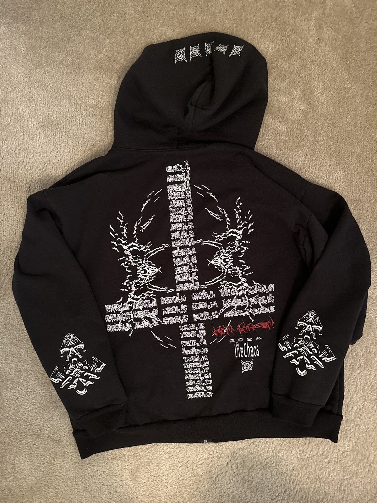 Ken Carson Ken Carson “GORECORE LIVE CHAOS” Hoodie | Grailed