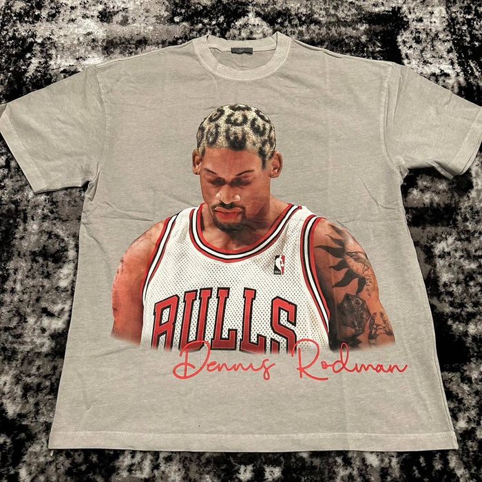 Vintage Dennis Rodman The Worm Oversized Printed T-Shirt | Grailed