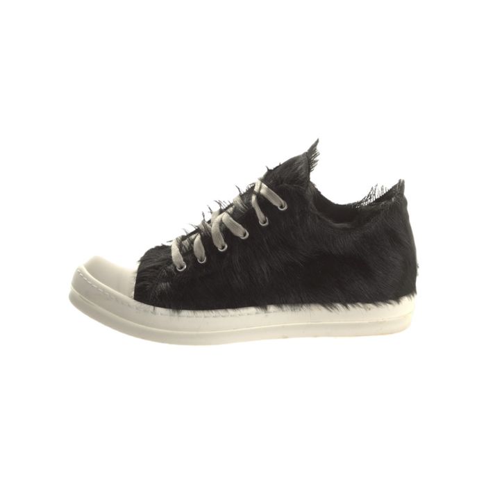 Rick Owens Fur low top Ramones calf hair | Grailed