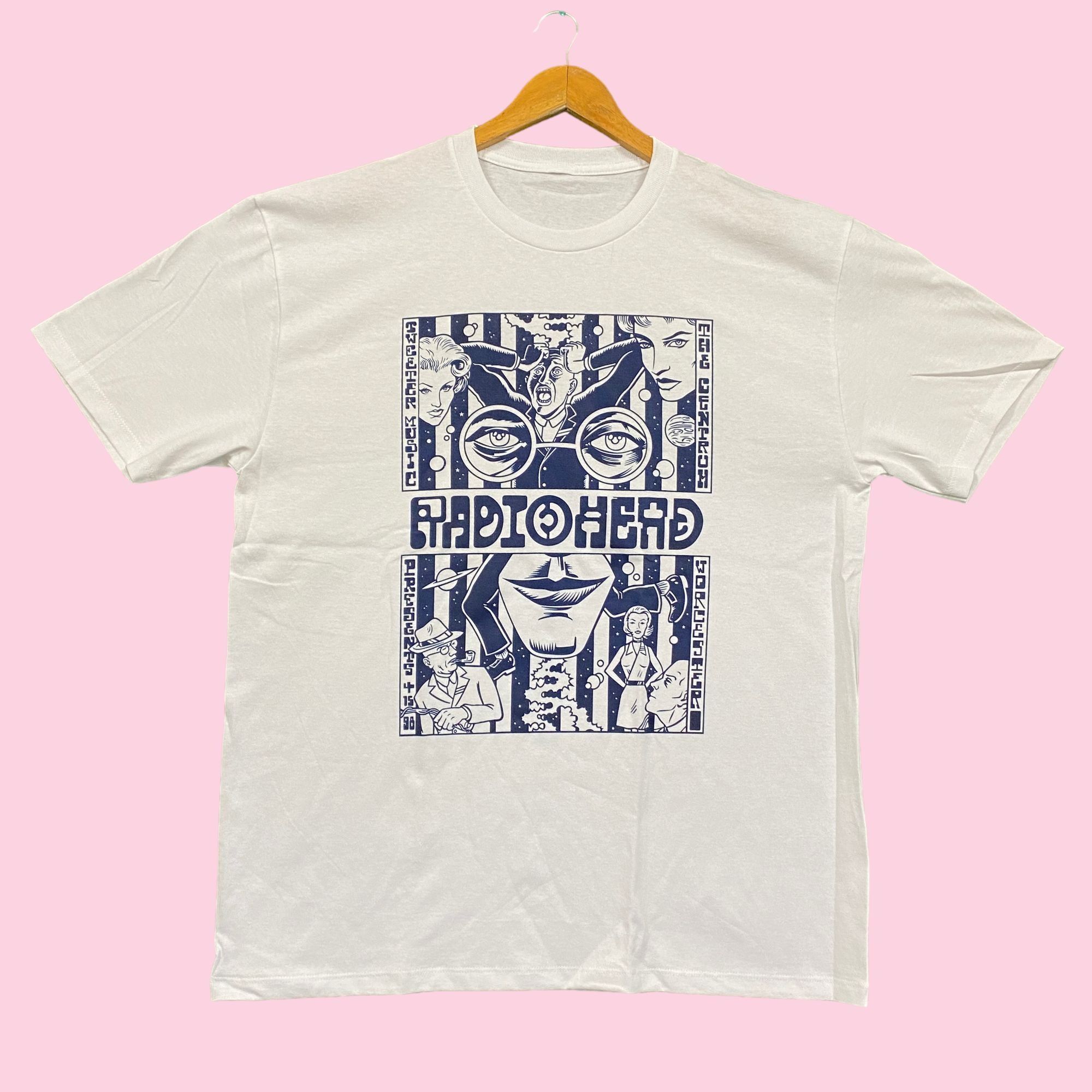 Rock Band Radiohead The Centrum Worcester 1998 Tour Poster Tee XL | Grailed