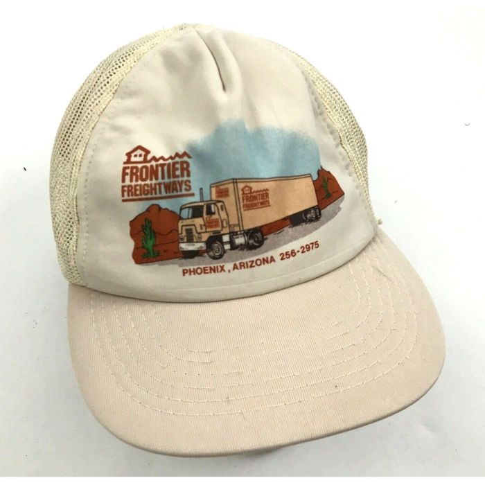 Vintage VINTAGE Frontier Freightways Hat Cap Snapback Trucker ...