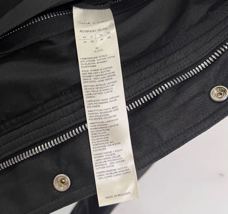 Rick Owens Rickowens Main Line Larry Season 19 Years Bomber Quilted Jac ...