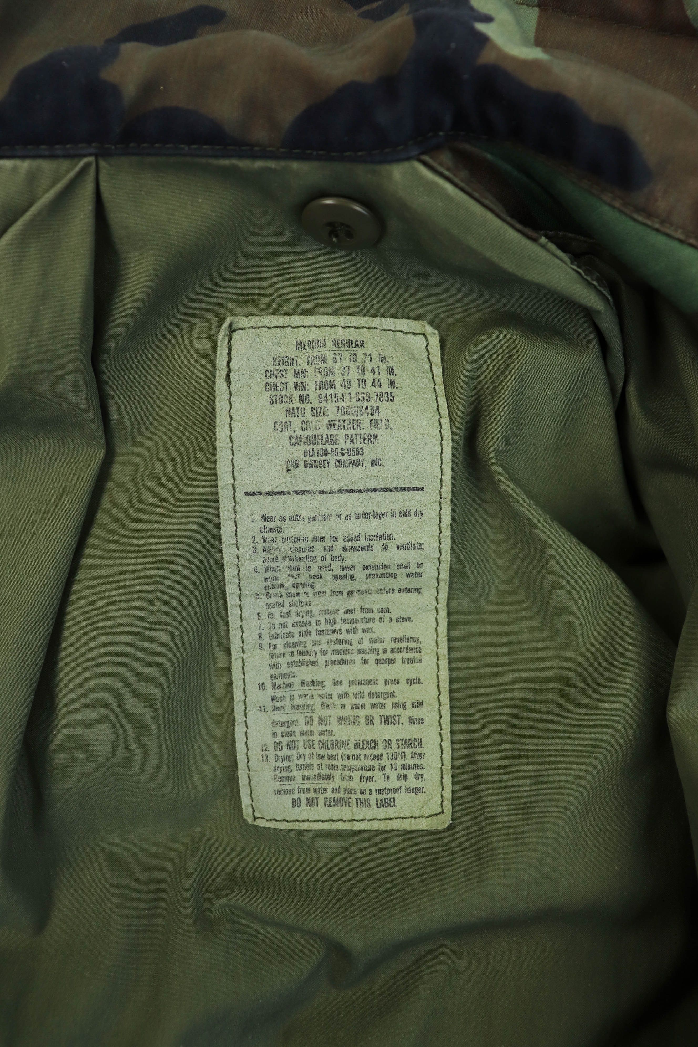 Vintage USMC Vintage 80s 1985 GENERAL Zip M-65 Camo Field Jacket | Grailed