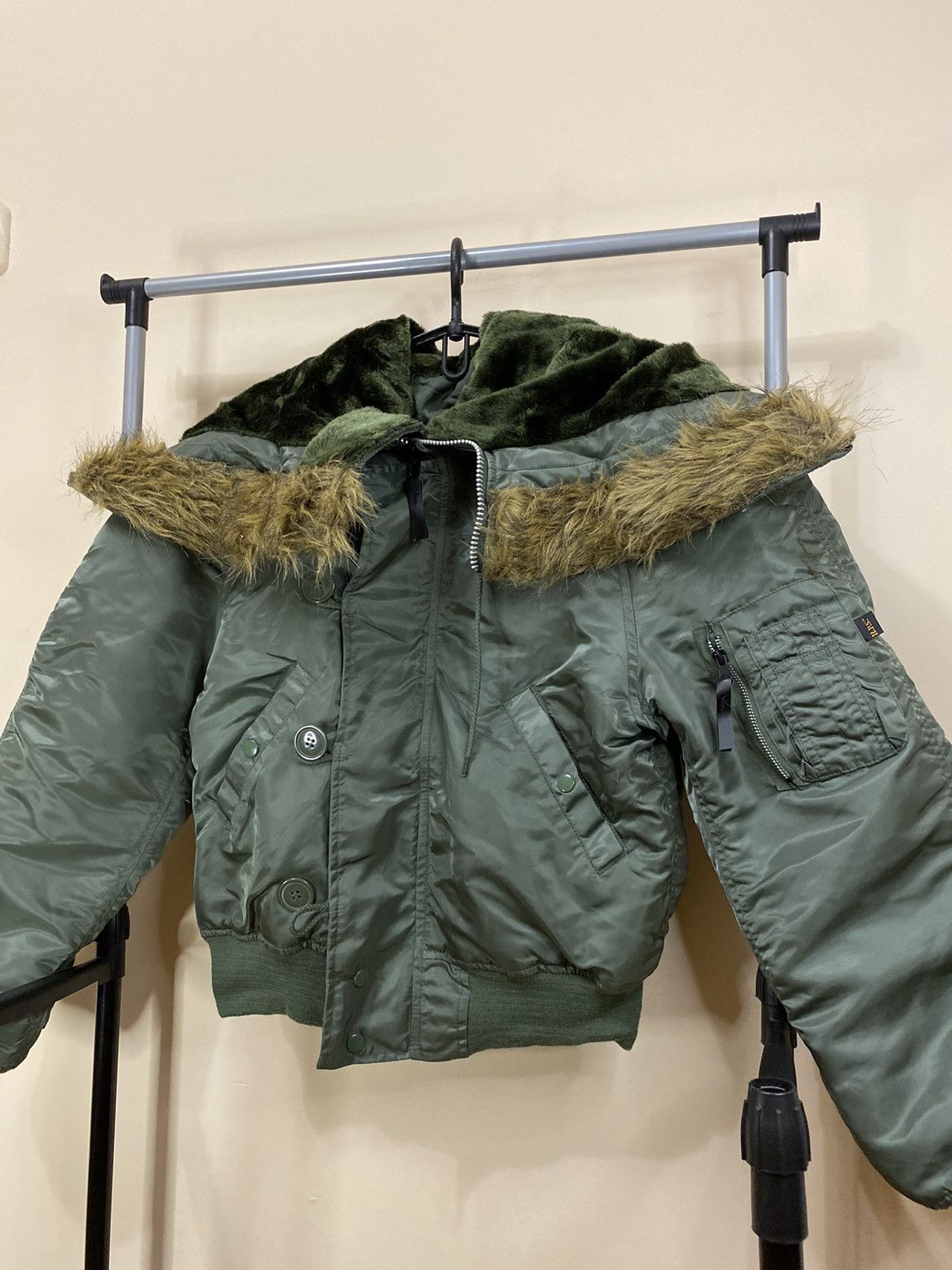 Bomber Jacket Bomber Jacket Flying Attached Hood Ma-1 Archive Mohair ...