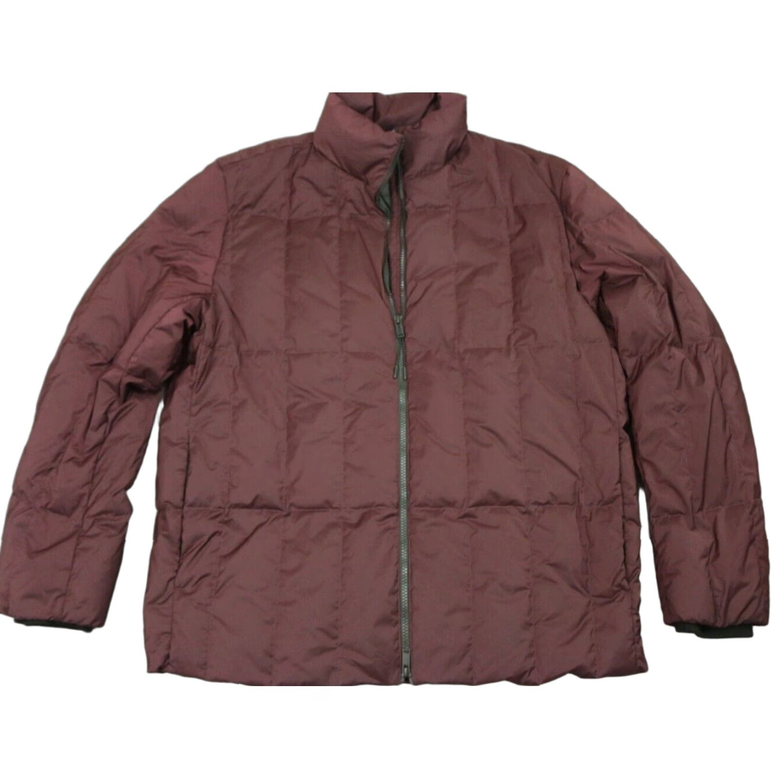 Theory Theory Down Puffer Jacket Men's Size 2XL Burgundy Feathers Duvet ...