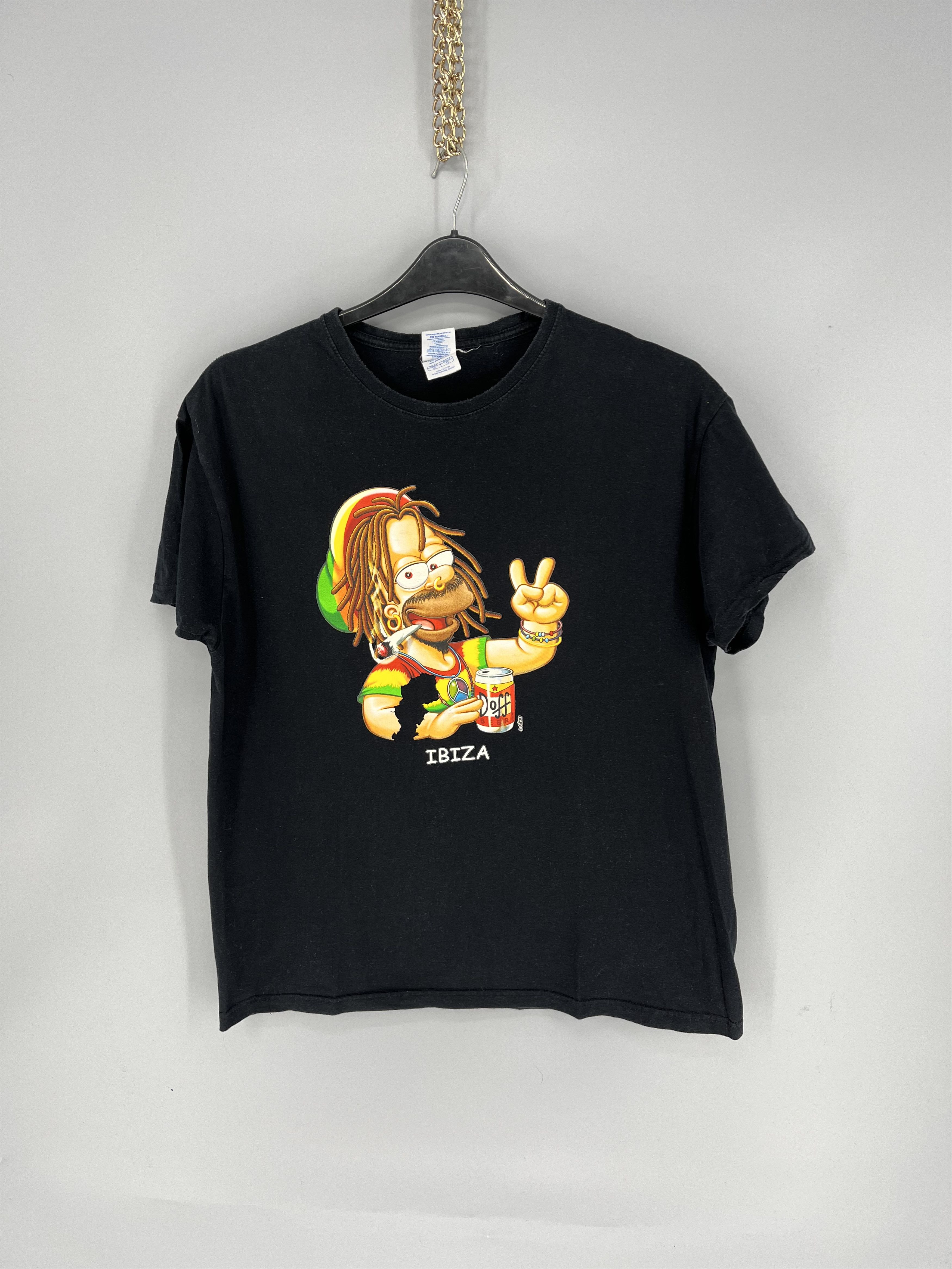 Vintage Vintage Y2K Homer Bob Marley The Simpsons T-Shirts | Grailed