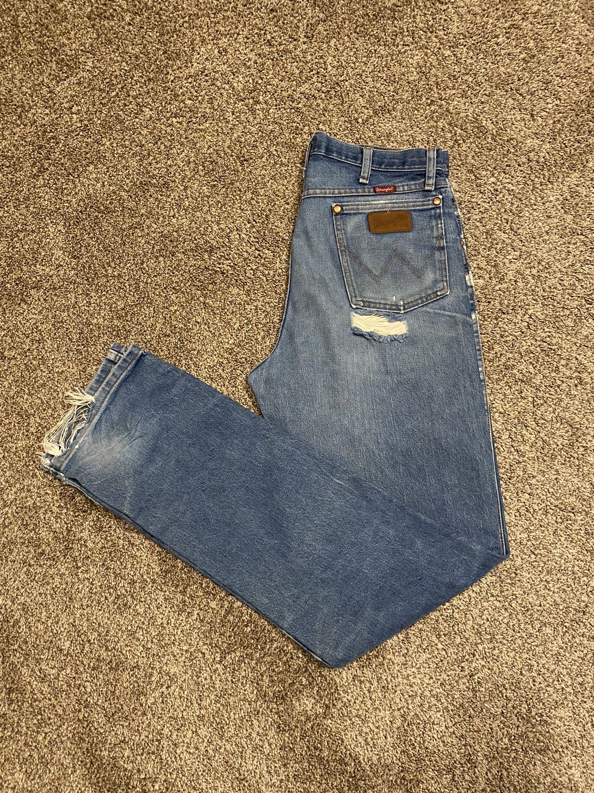 Wrangler Wrangler distressed jeans | Grailed