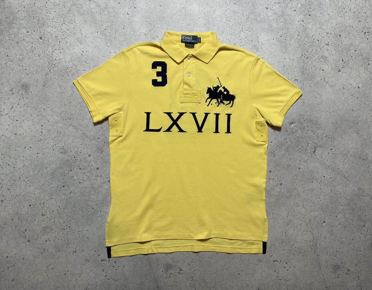 Luxury × Polo Ralph Lauren × Vintage Polo Ralph Lauren LXVII 3 Vintage Big Pony Polo T-Shirt 90s ...