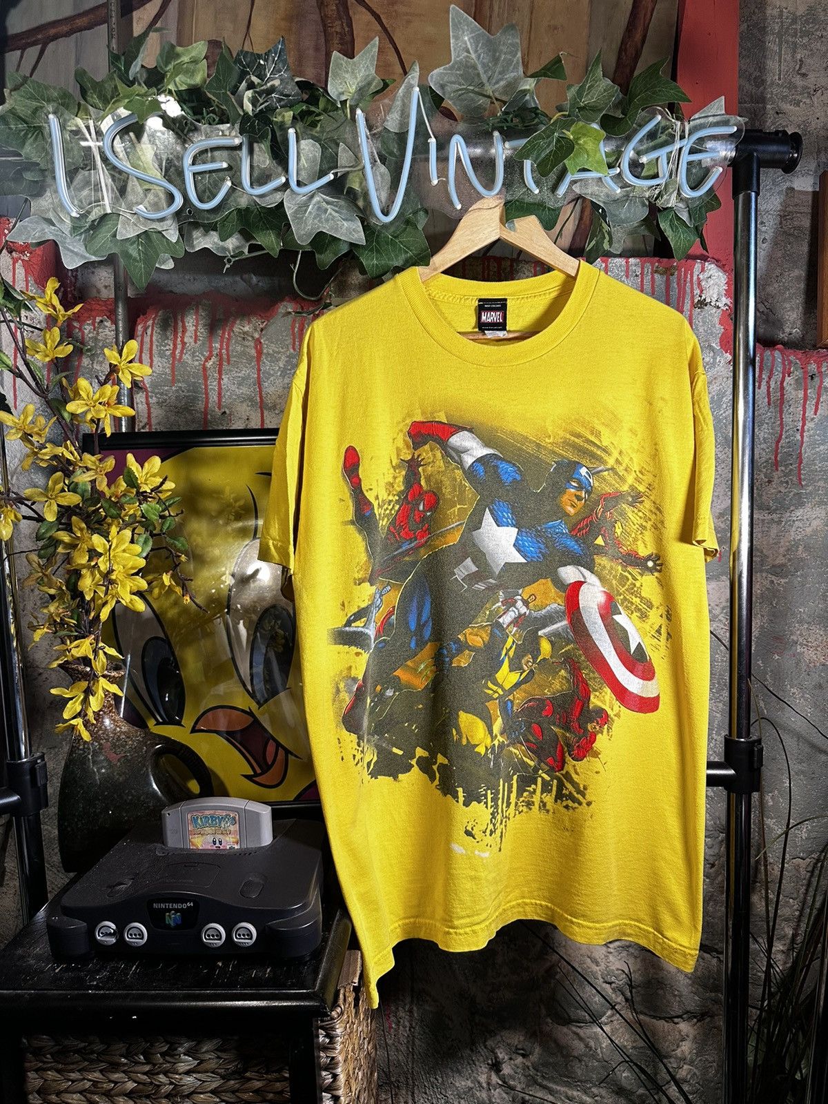 Vintage Rare Vintage Marvel Mad Engine Promo Tshirt | Grailed