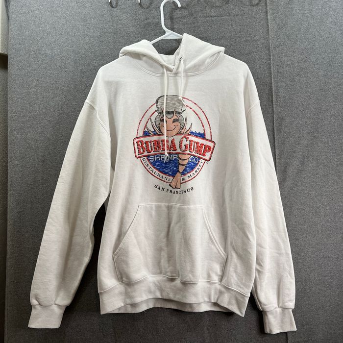 Bubba Gump Bubba Gump Shrimp San Francisco Hoodie White Jacket Size M ...