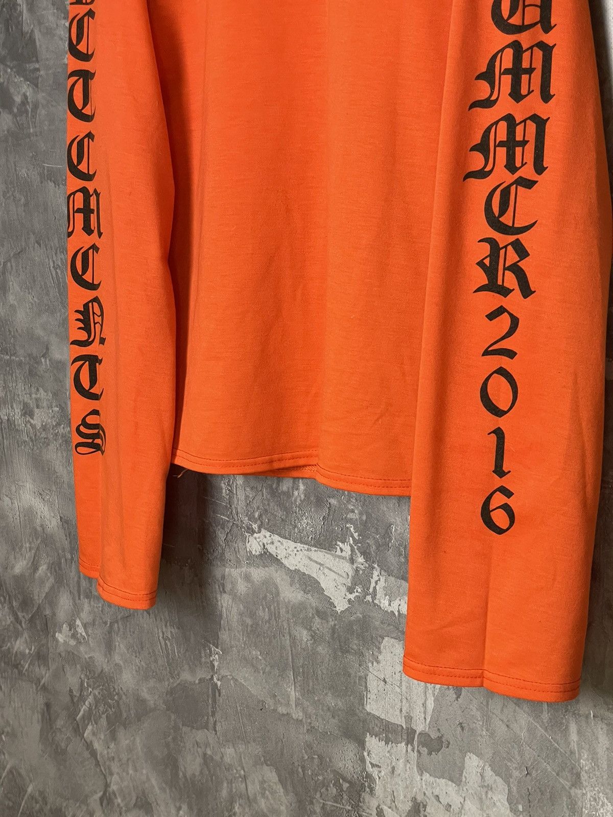 Vintage Vintage Orange Gothic Font Long Sleeve Kanye West style | Grailed