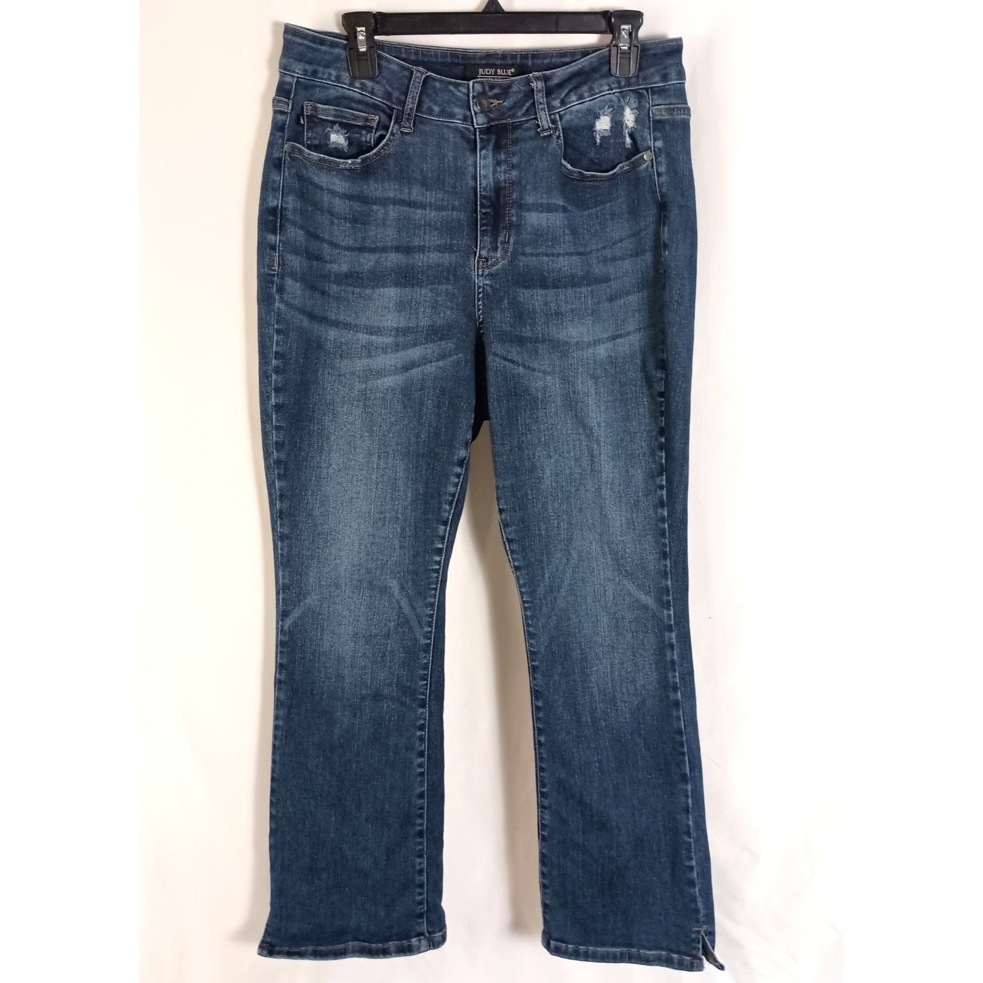 Judy Blue Judy Blue High Rise Split Hem Bootcut Jeans Sz 16W Plus Stre ...
