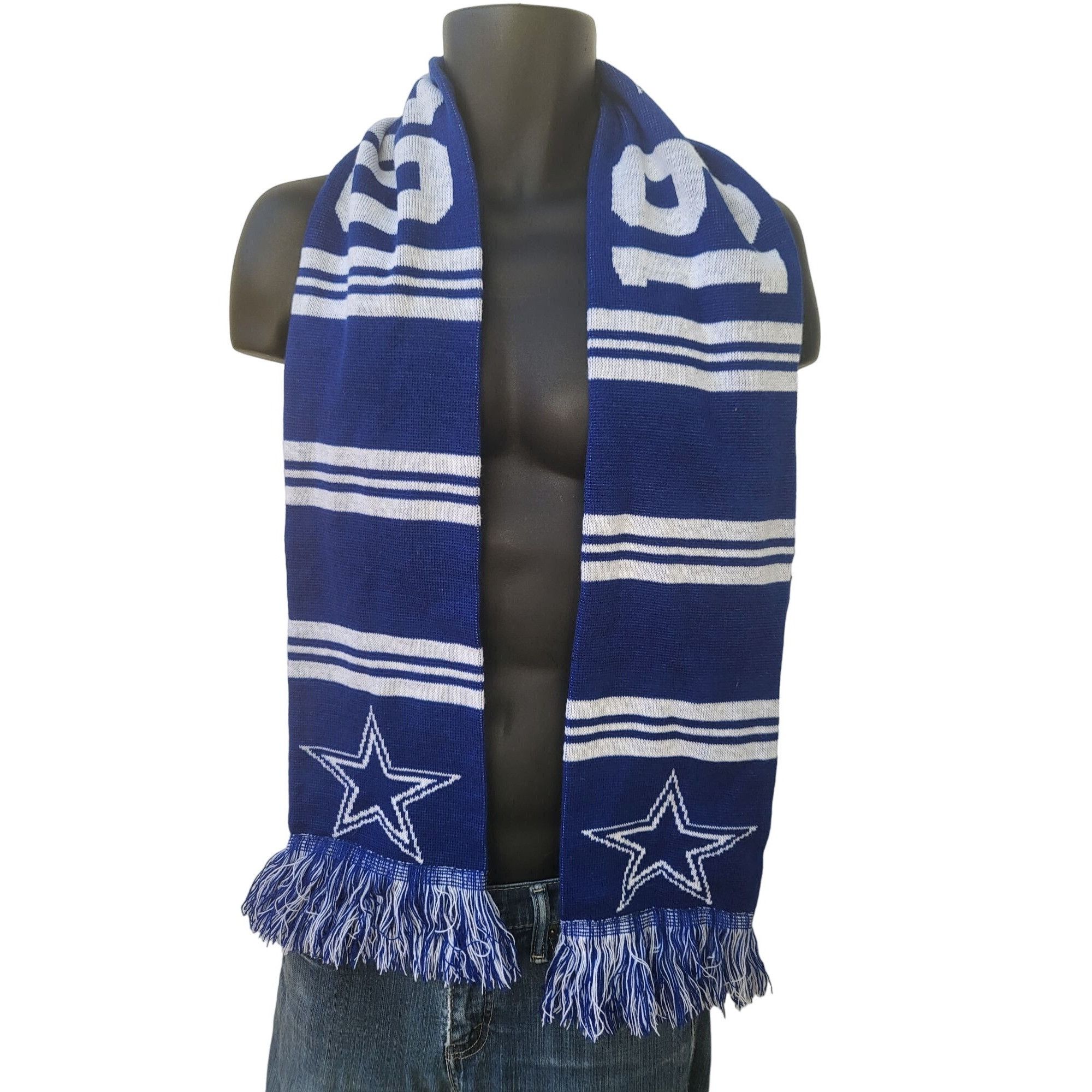 NFL NFL Dallas Cowboys Scarf 1960 Blue And White Winter Sportswe | Grailed