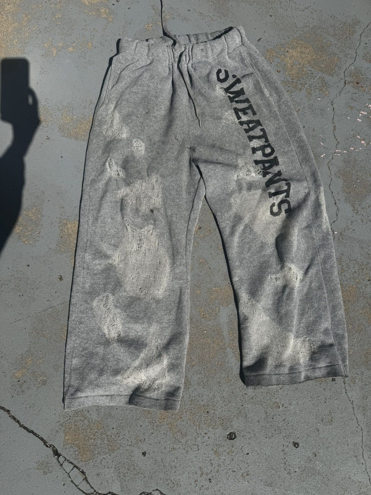 Doublet Doublet distressed wide-leg track pants | Grailed
