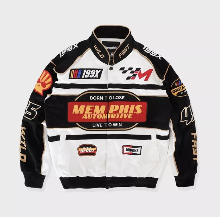NASCAR Nascar jacket wildfast jacket nascar varsity jacket | Grailed
