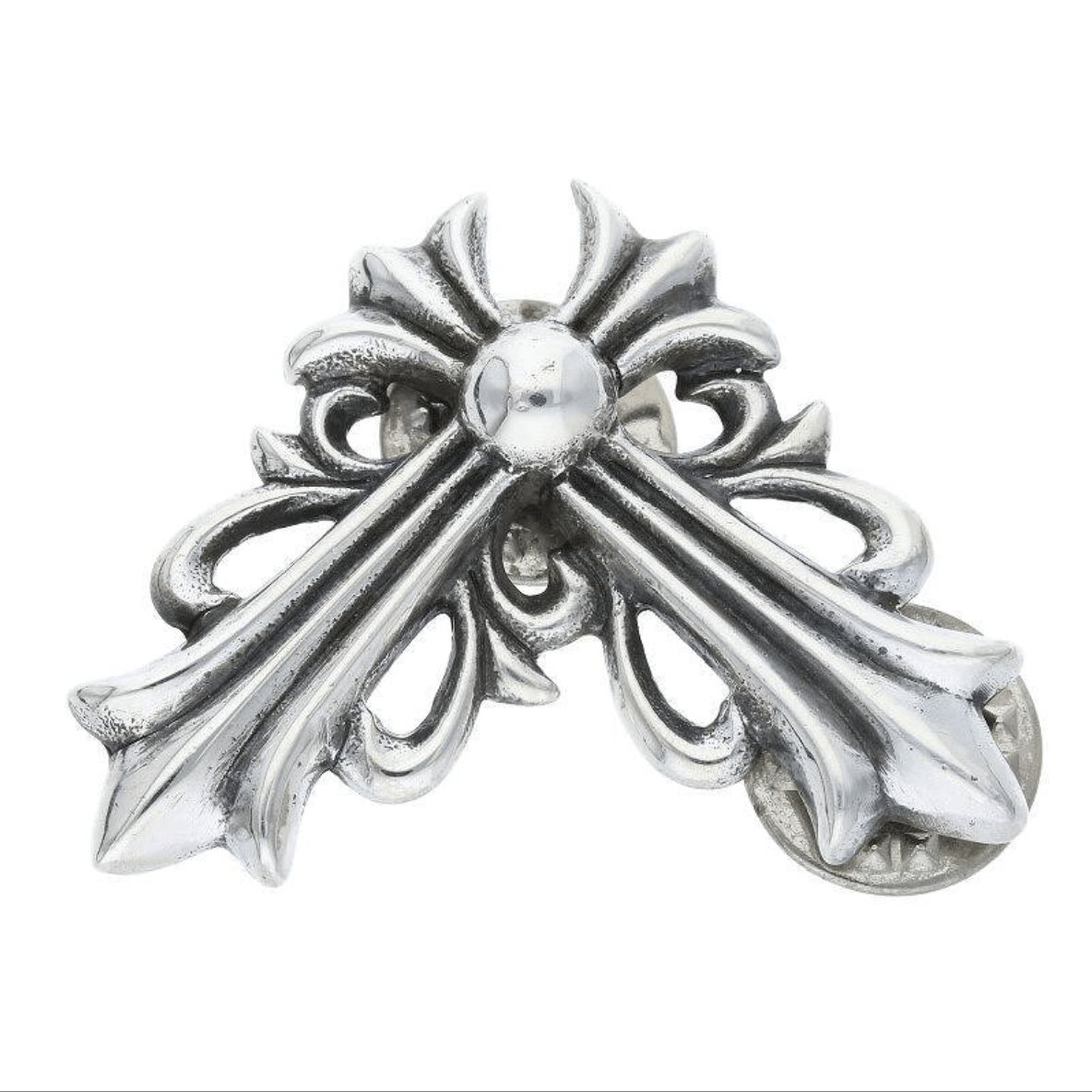 Chrome Hearts Large 925 Silver Cross Pin Brooch | Grailed