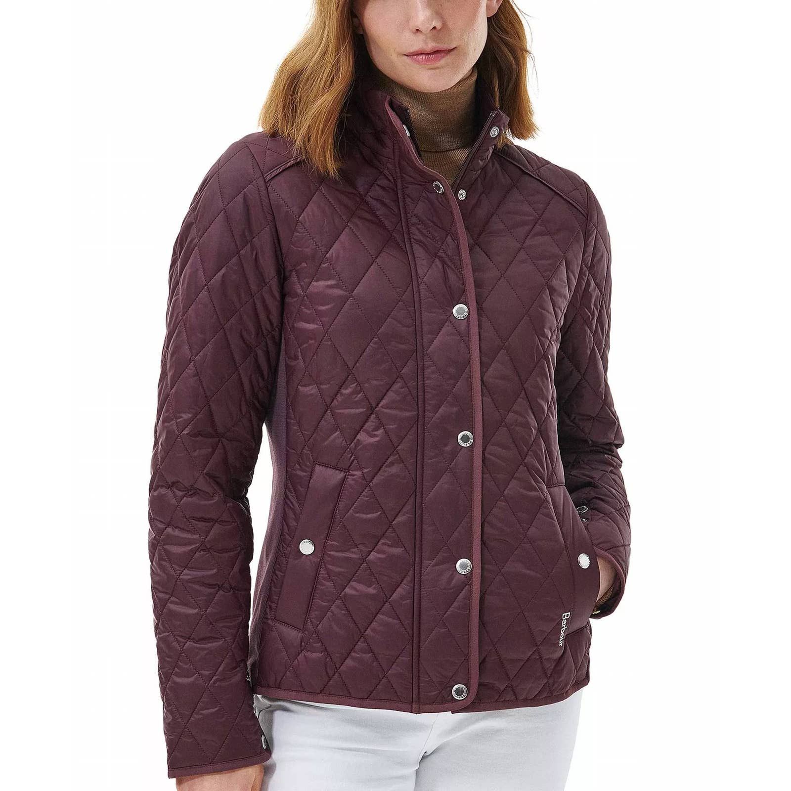 Designer Yarrow Quilted Jacket In Black Cherry | Grailed
