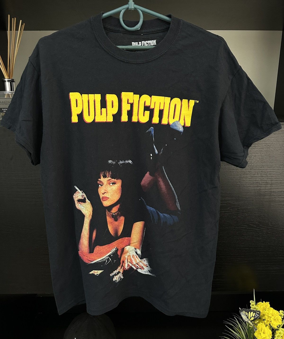 Movie Pulp Fiction Girl Smoking Movie Retro Style T-Shirt Japan | Grailed