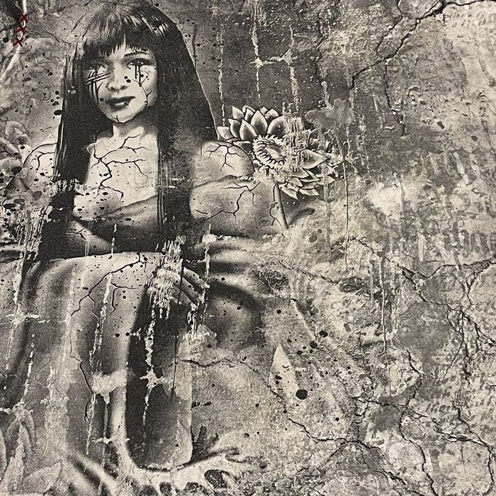 Ed Hardy Rare Affliction Bamboo Tee Y2K Style | Grailed