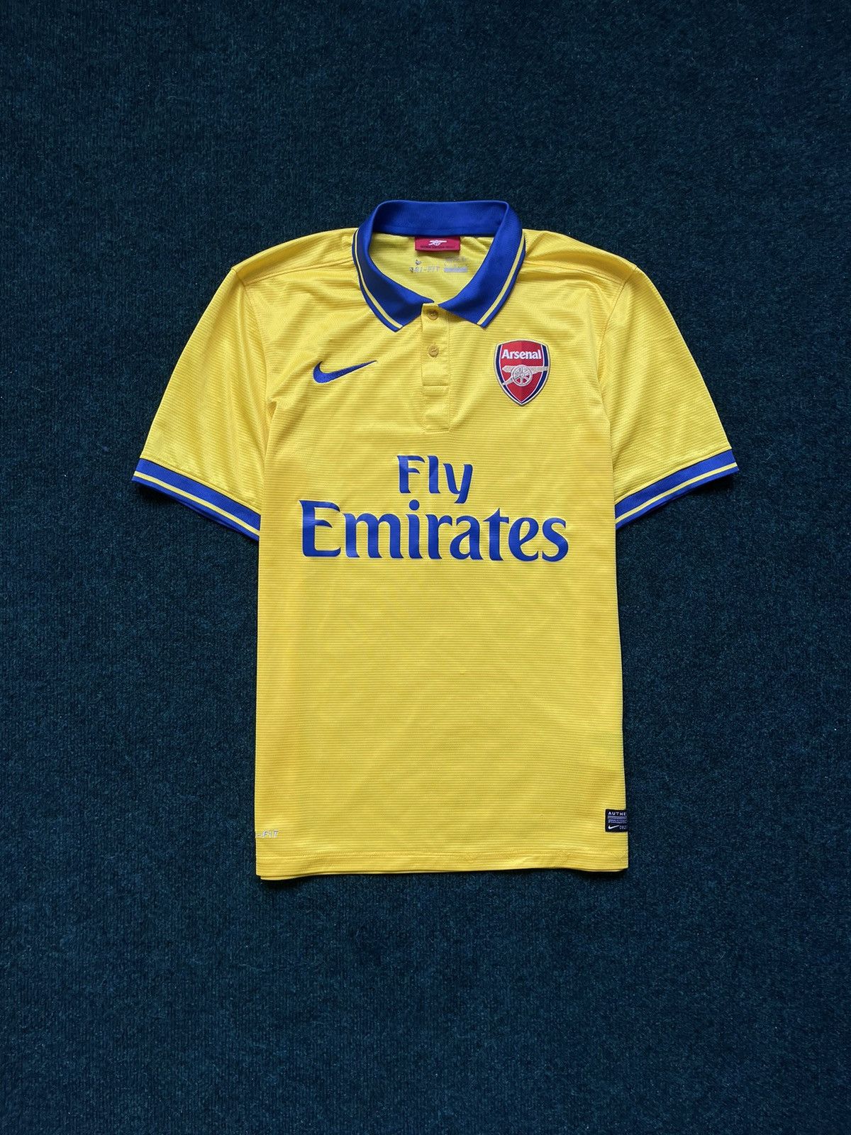Nike × Streetwear ARSENAL LONDON 2013 2014 AWAY FOOTBALL SHIRT SOCCER ...