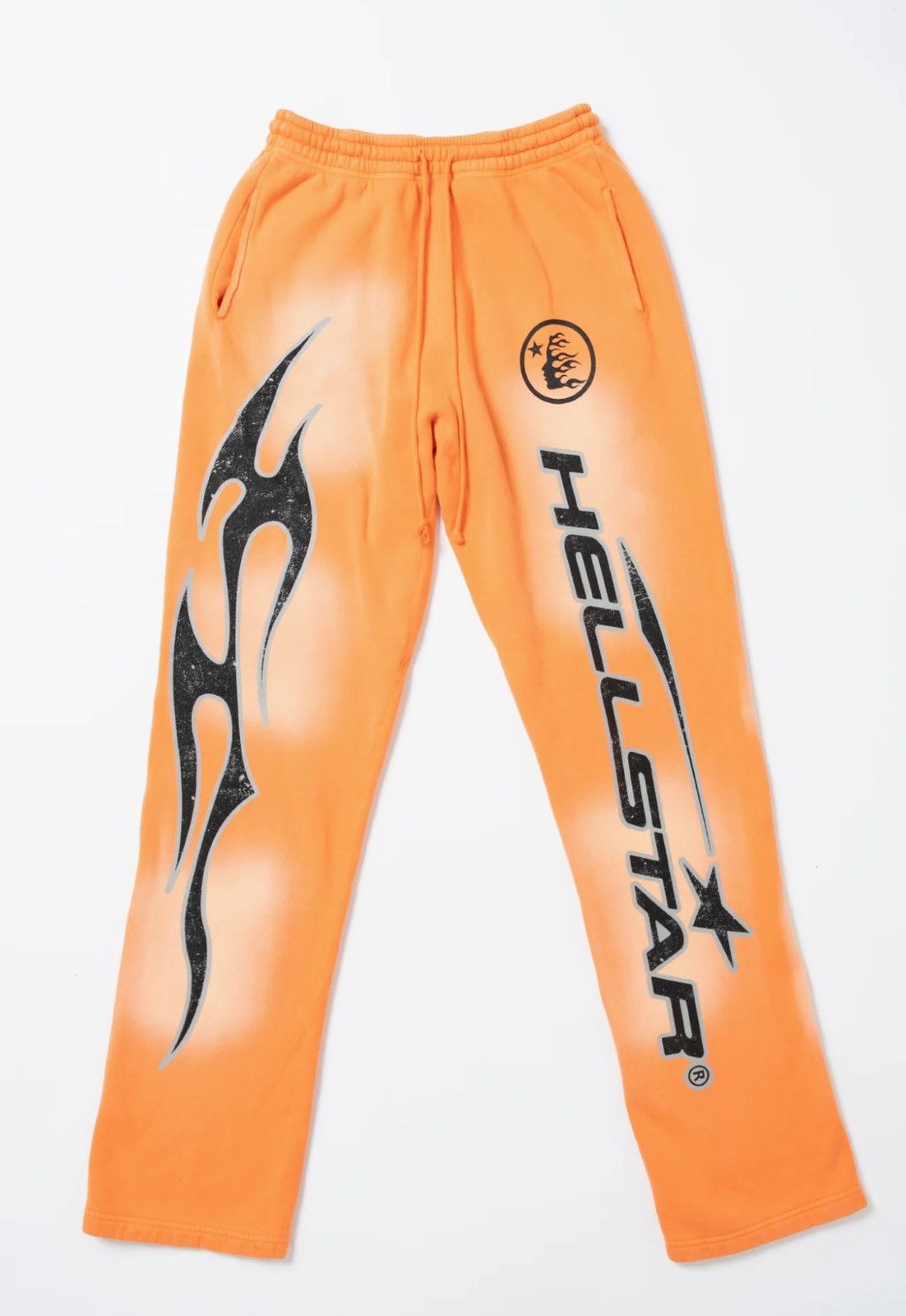 HELLSTAR Hellstar Fire Orange Sweatpants | Grailed