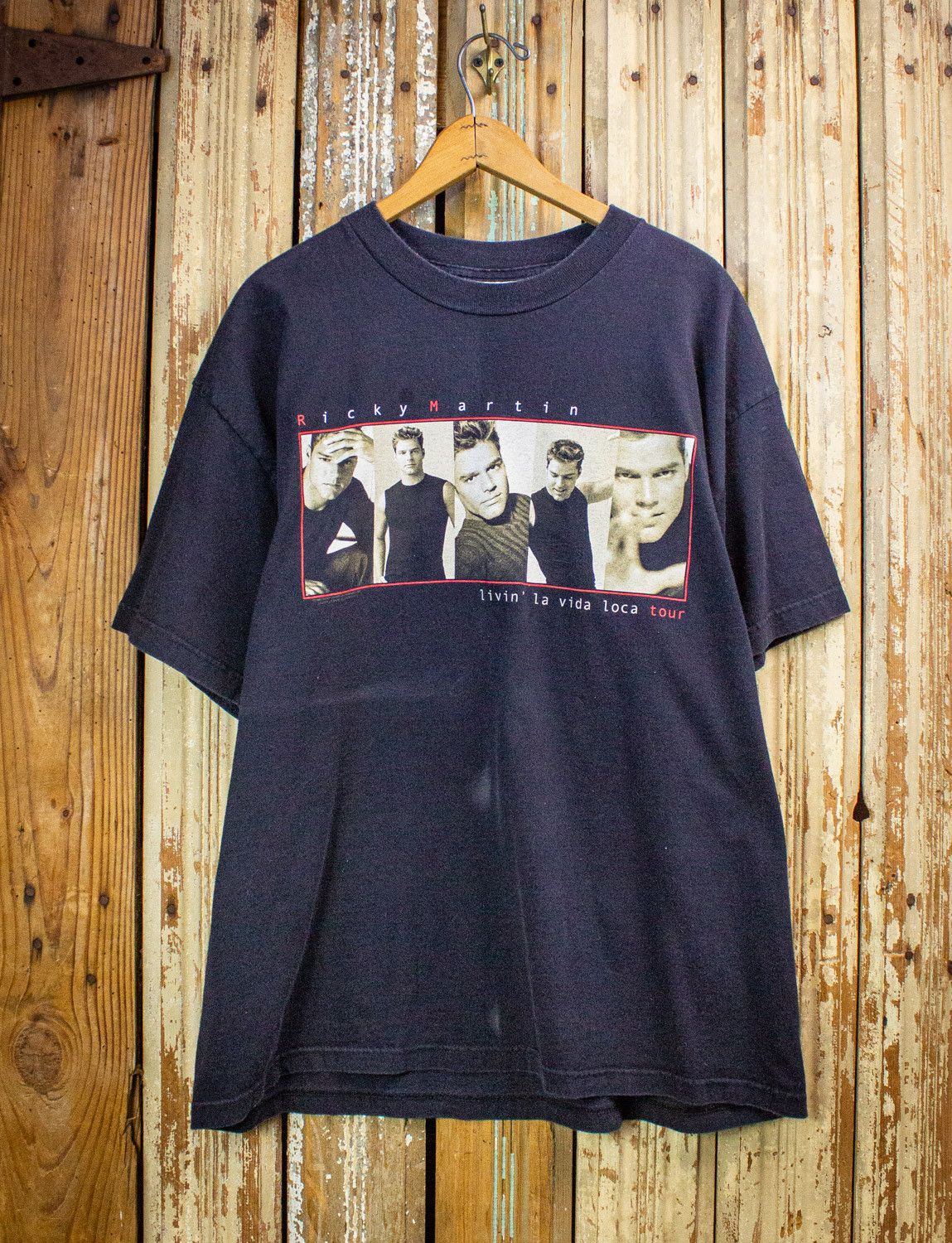 Band Tees × Vintage Vintage Ricky Martin Livin' La Vida Loca Concert ...