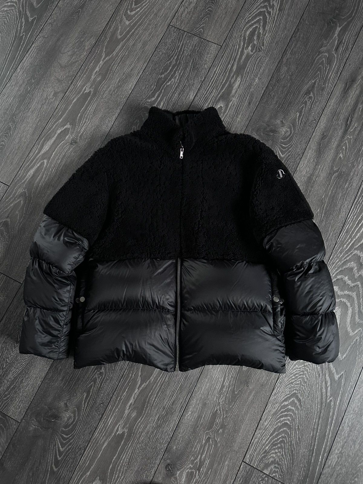 Moncler × Rick Owens moncler x rick owens coyote giubbotto black puffer ...