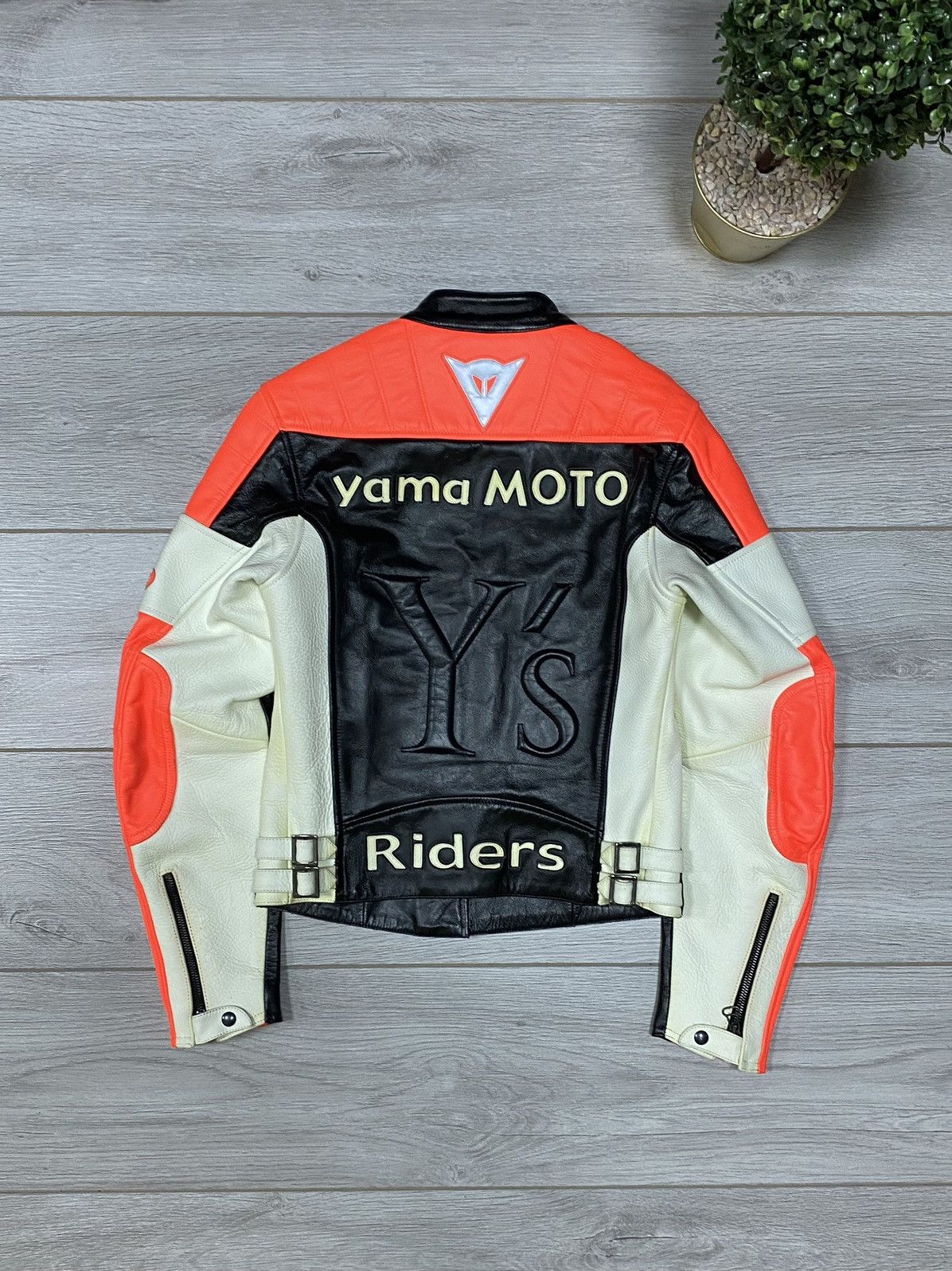 Yohji Yamamoto Y’s Yama MOTO x Dainese glow 🧪 buffalo leather racing jacket | Grailed