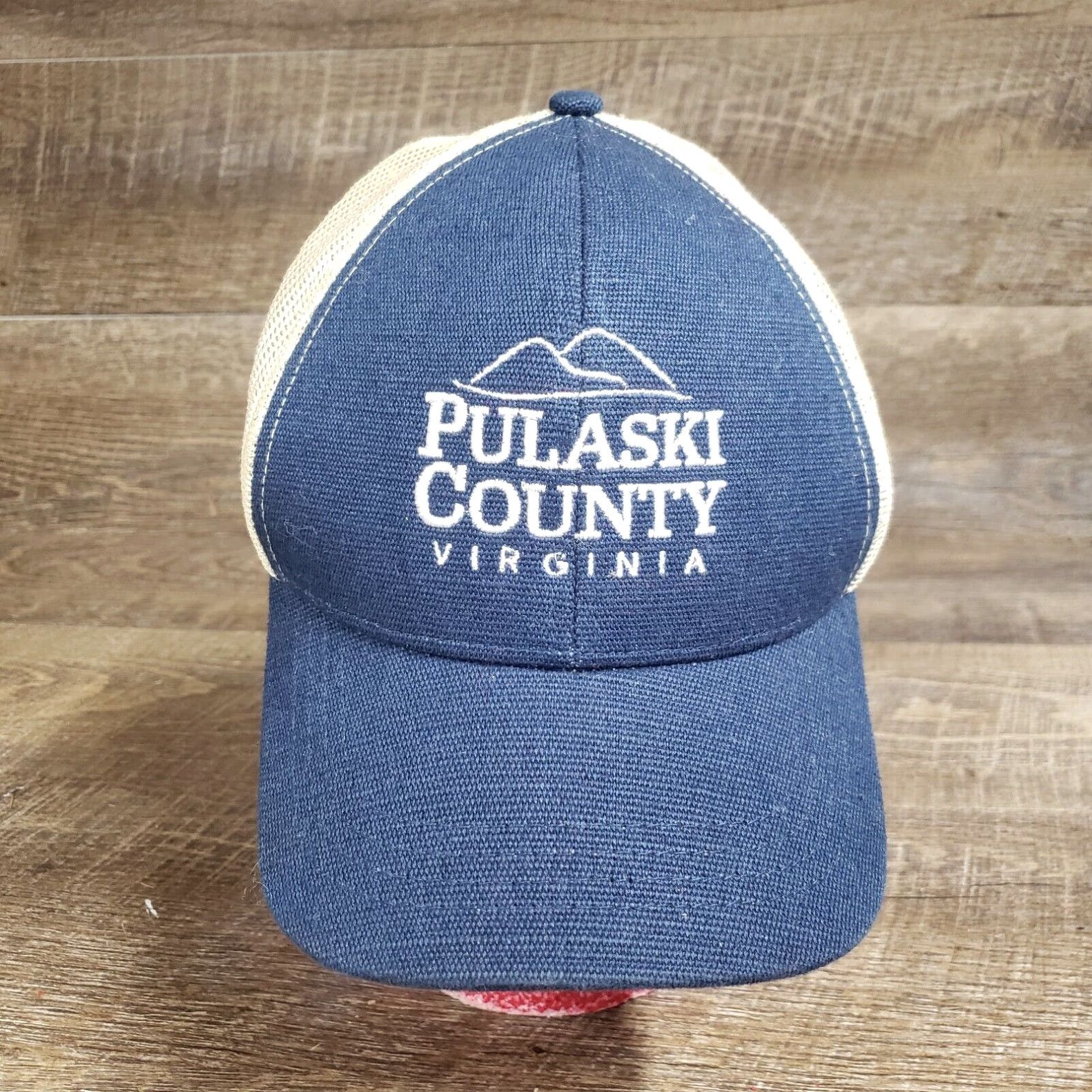 Vintage Pulaski County Virginia Authentic VA Emblem Mesh Snapback ...