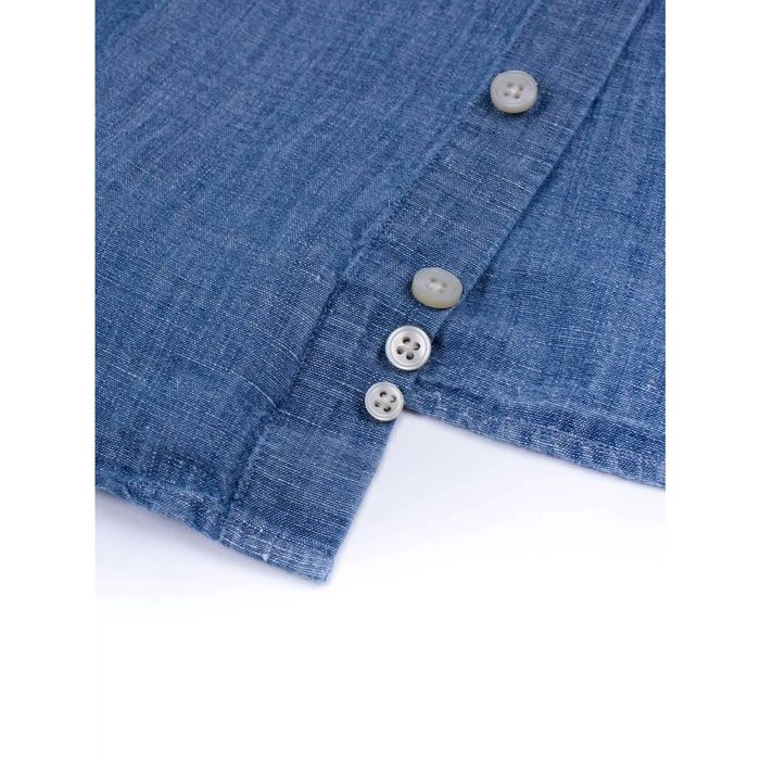 Tintoria Mattei Linen Denim Shirt In Mid Blue | Grailed