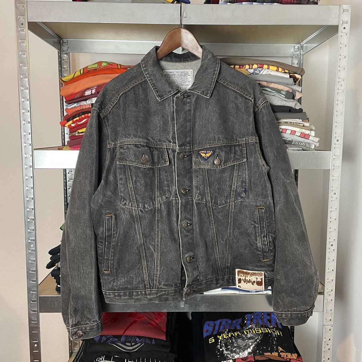 Avirex × Streetwear × Vintage AVIREX Denim Jacket US Forces ...